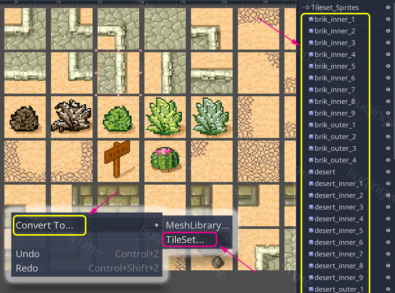 Godot3游戏引擎入门之六：制作TileMap瓦片地图 - A Vegetables Bird's Blog