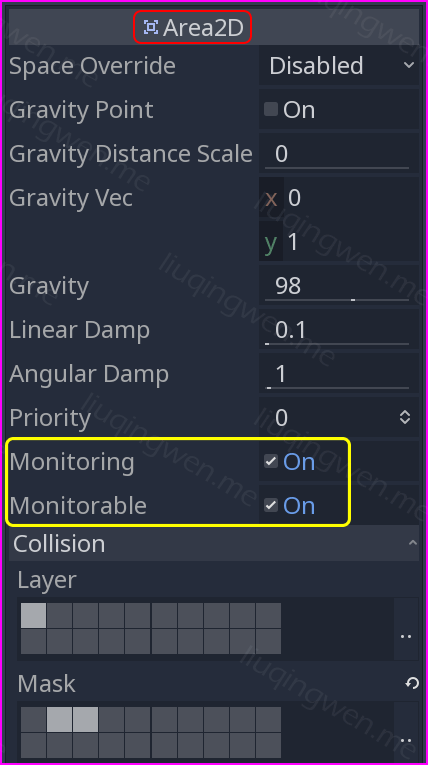 Godot3游戏引擎入门之十二：Godot碰撞理论以及KinematicBody2D的两个方法 - A Vegetables Bird's Blog